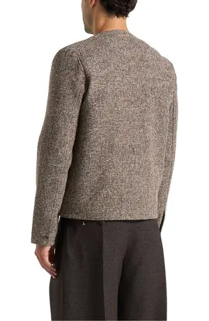 Manière De Voir Textured Bomber Cardigan