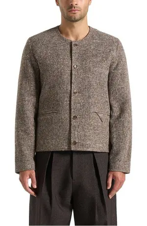 Manière De Voir Textured Bomber Cardigan