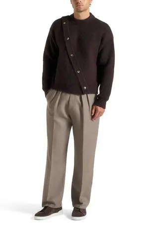 Maniere De Voir Textured Sweaters For Men