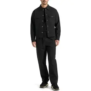 Manière De Voir Textured Cargo Jacket - Black
