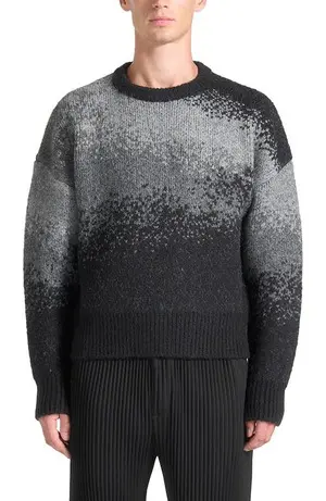 Manière De Voir Ombré Wool Blend Crewneck Sweater