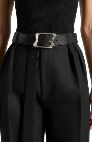 Manière De Voir Eleanor Suede & Leather Statement Belt