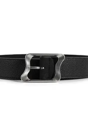Manière De Voir Eleanor Suede & Leather Statement Belt