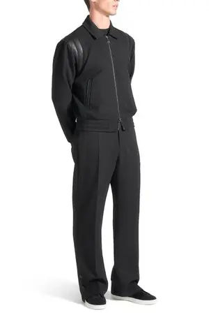 Manière De Voir Tailored Varsity Jacket - Black