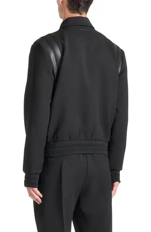 Manière De Voir Tailored Varsity Jacket - Black
