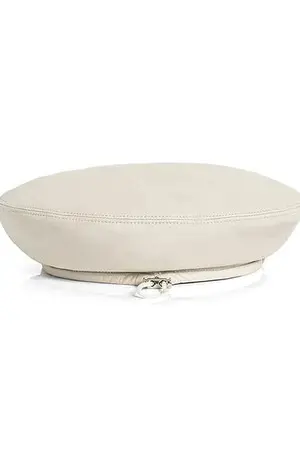 Manière De Voir Maniere De Voir Anya Vegan Leather Beret - Beige