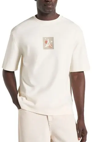 Manière De Voir Thibault Bird Detail Cotton T-shirt - Cream