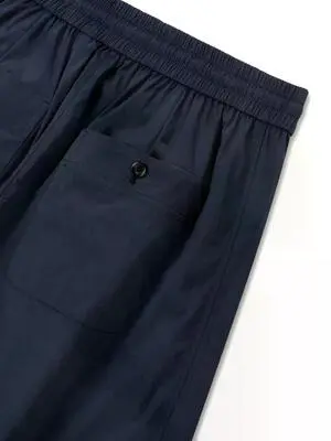 STUDIO TOMBOY Elasticated Drawstring Wide-leg Trousers - Blue