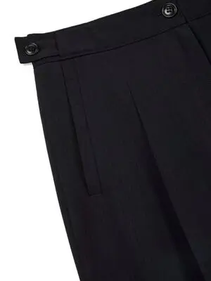 STUDIO TOMBOY Pleated Wide-leg Trousers - Blue