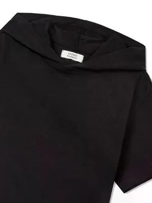 STUDIO TOMBOY Short Sleeve Hoodie - Black