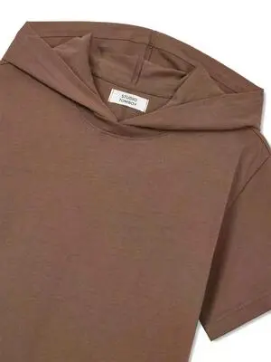 STUDIO TOMBOY Short Sleeve Textured Hoodie
