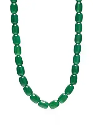NIALAYA JEWELRY Beaded Agate Necklace With -tone Hardware