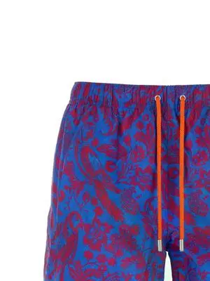 GALLO Parrot Print Swim Shorts - Blue