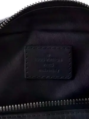 LOUIS VUITTON Monogram Shadow Leather Danube Pm Crossbody Bag - Black