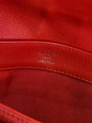 LOUIS VUITTON Lockme Ii Handbag Leather Bb Crossbody Bag - Red