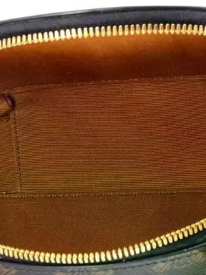 Celine Half Moon Case Triomphe Coated Canvas With Leather Pouch