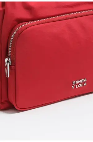 Bimba Y Lola Nylon Structure Crossbody Bag - Red