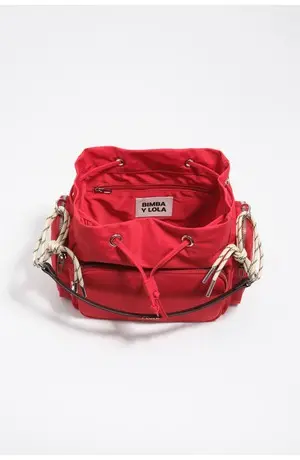 Bimba Y Lola Nylon Structure Crossbody Bag - Red