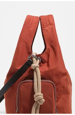 Bimba Y Lola Nylon Handle Bag - Rust