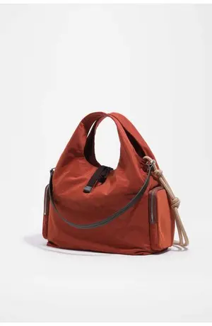 Bimba Y Lola Nylon Handle Bag - Rust