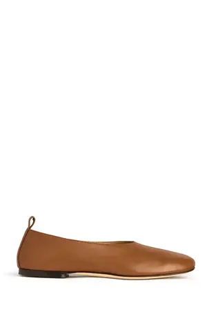 NEIL J. RODGERS Sabby Flat In Italian Nappa Leather - Cognac