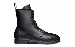 XENA WORKWEAR Spice Steel Toe Lace Up Zip Safety Boot - Black