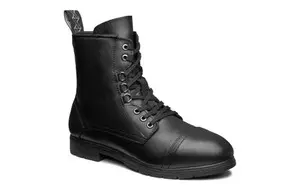 XENA WORKWEAR Spice Steel Toe Lace Up Zip Safety Boot - Black