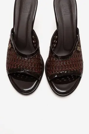 PROLOGUE SHOES Selvian Woven Stiletto Sandal
