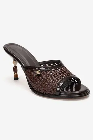 PROLOGUE SHOES Selvian Woven Stiletto Sandal