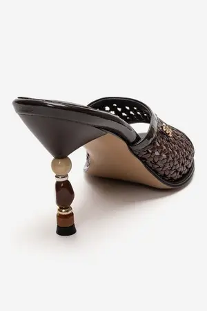 PROLOGUE SHOES Selvian Woven Stiletto Sandal