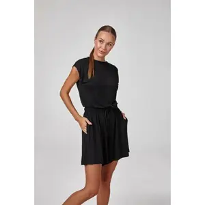 FOREVER & ALWAYS Lesie Modal Short Jumpsuit - Black