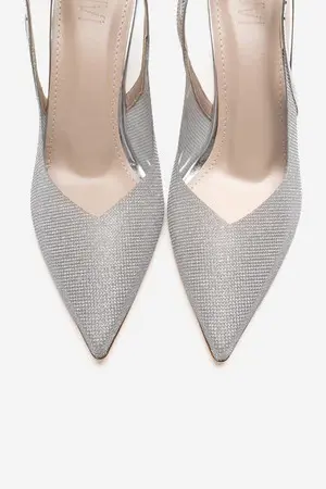 PROLOGUE SHOES Dorata Embellished Stiletto Pumps - Silver