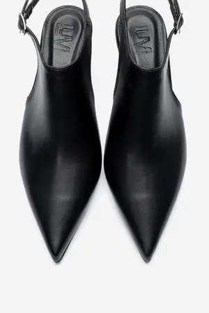 PROLOGUE SHOES Vosalie Slingback Stiletto Pump - Black