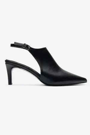 PROLOGUE SHOES Vosalie Slingback Stiletto Pump - Black