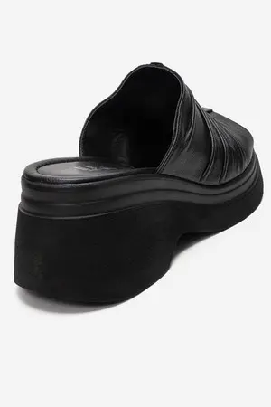 FOREVER & ALWAYS SHOES Nellie Leather Platform Sandal