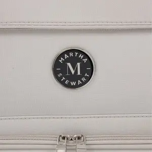 MARTHA STEWART 3-piece Softside Luggage Set With Spinner Wheels - Light Grey