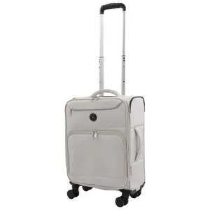 MARTHA STEWART Expandable Spinner Carry-on Luggage - Light Grey