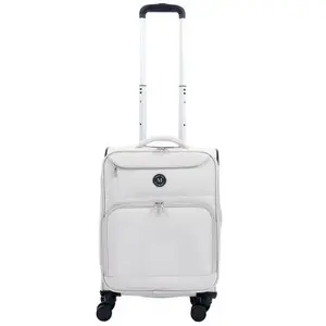 MARTHA STEWART Expandable Spinner Carry-on Luggage - Light Grey