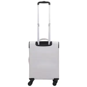 MARTHA STEWART Expandable Spinner Carry-on Luggage - Light Grey