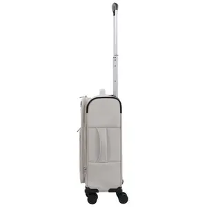 MARTHA STEWART Expandable Spinner Carry-on Luggage - Light Grey
