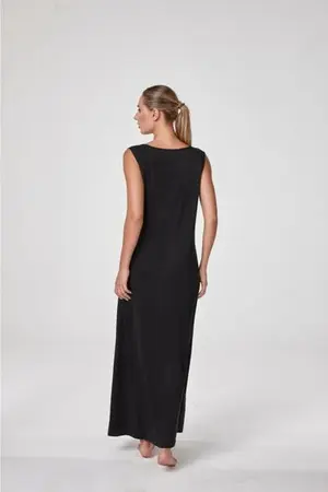 FOREVER & ALWAYS Kalie Boat Neck Modal Maxi Dress