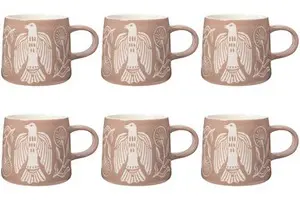 DANICA BRANDS Peregrine Mugset Of 6 - Beige