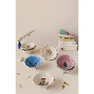 DANICA BRANDS Footed Venus Bowlset Of 2