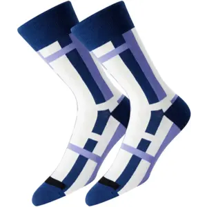 KARIOUK Crew Socks With Abstract Pattern
