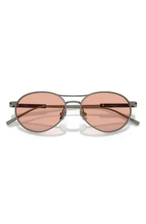 Brunello Cucinelli Oval Sunglasses - Pewter