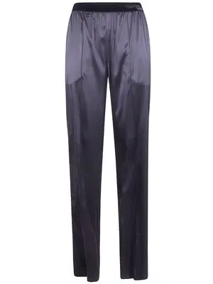 TOM FORD Stretch Silk Satin Pj Pants - Black