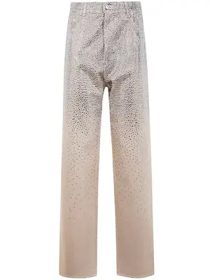 GOLDEN GOOSE Journey W's" Pant Kim Cotton Denim Full Sky Wash - Green