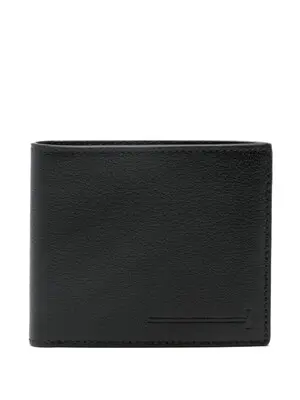 TOM FORD Supple Grain Leather Elongated T Line Classic Bifold Wallet - Black