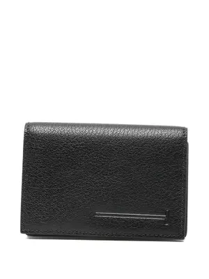 TOM FORD Supple Grain Leather Elongated T Line Business Card Holder - Black