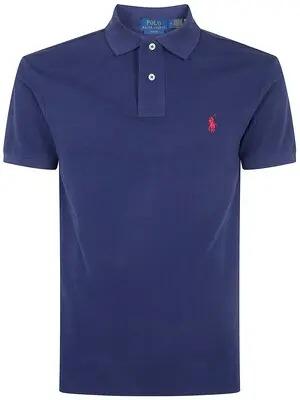 Polo Ralph Lauren Short Sleeves Knit Polo Shirt - Blue